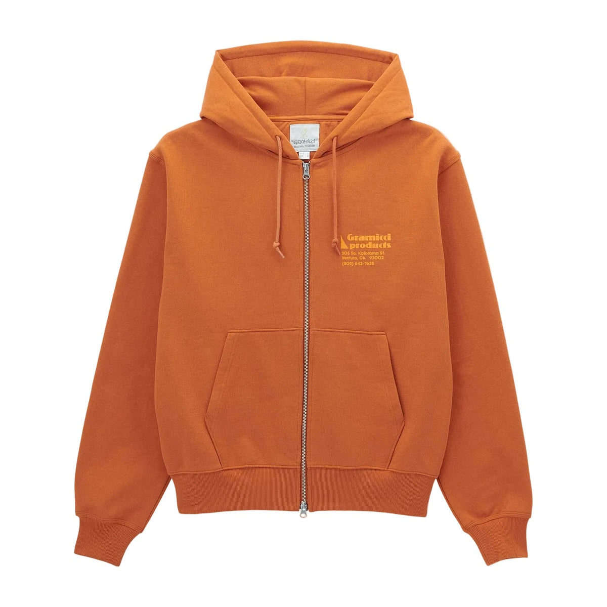 Gramicci G-Sail Zip Hooded Sweatshirt (Orange)